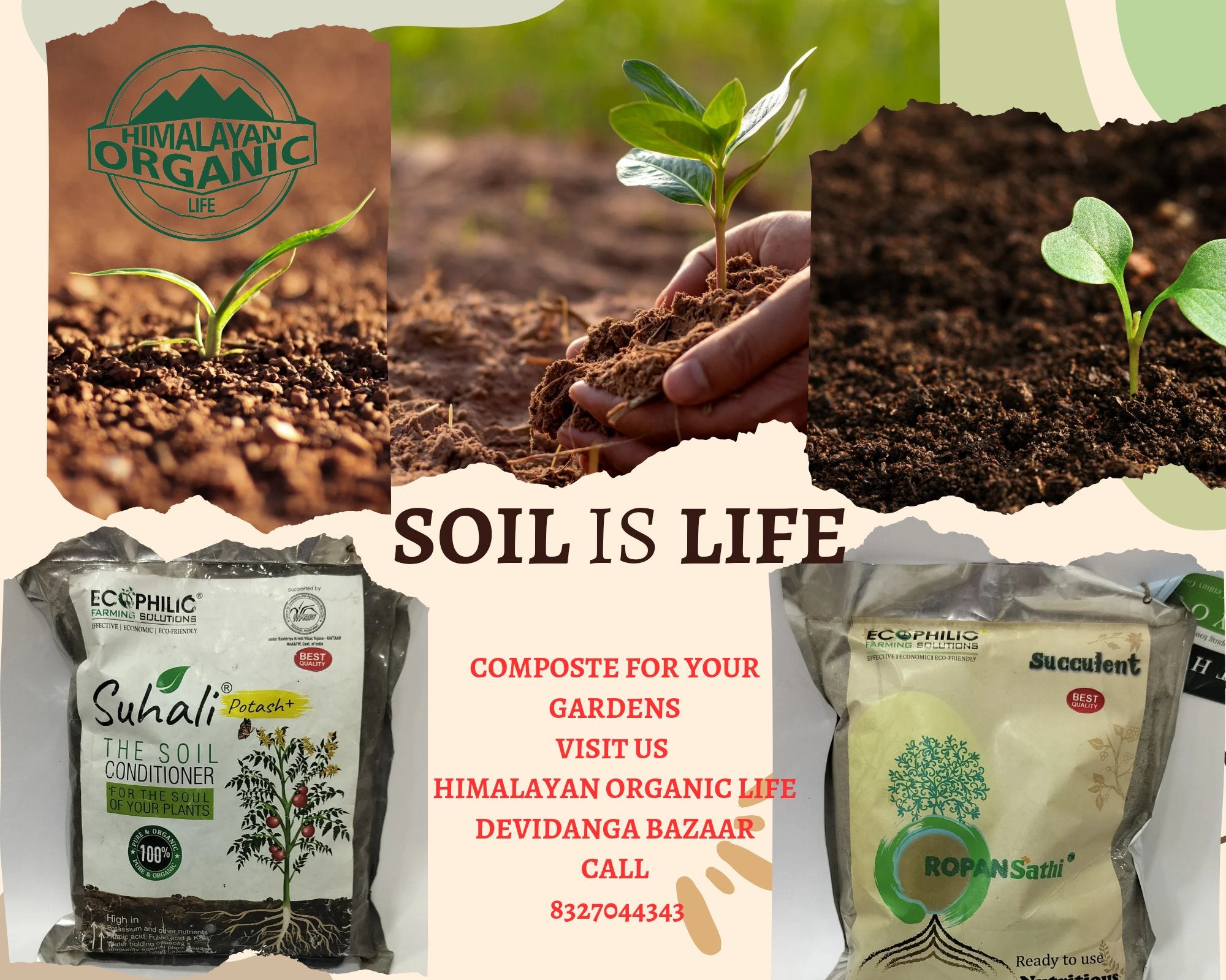 Soil Conditioner Compost Manure Premium Organic Gardening Solutions ...